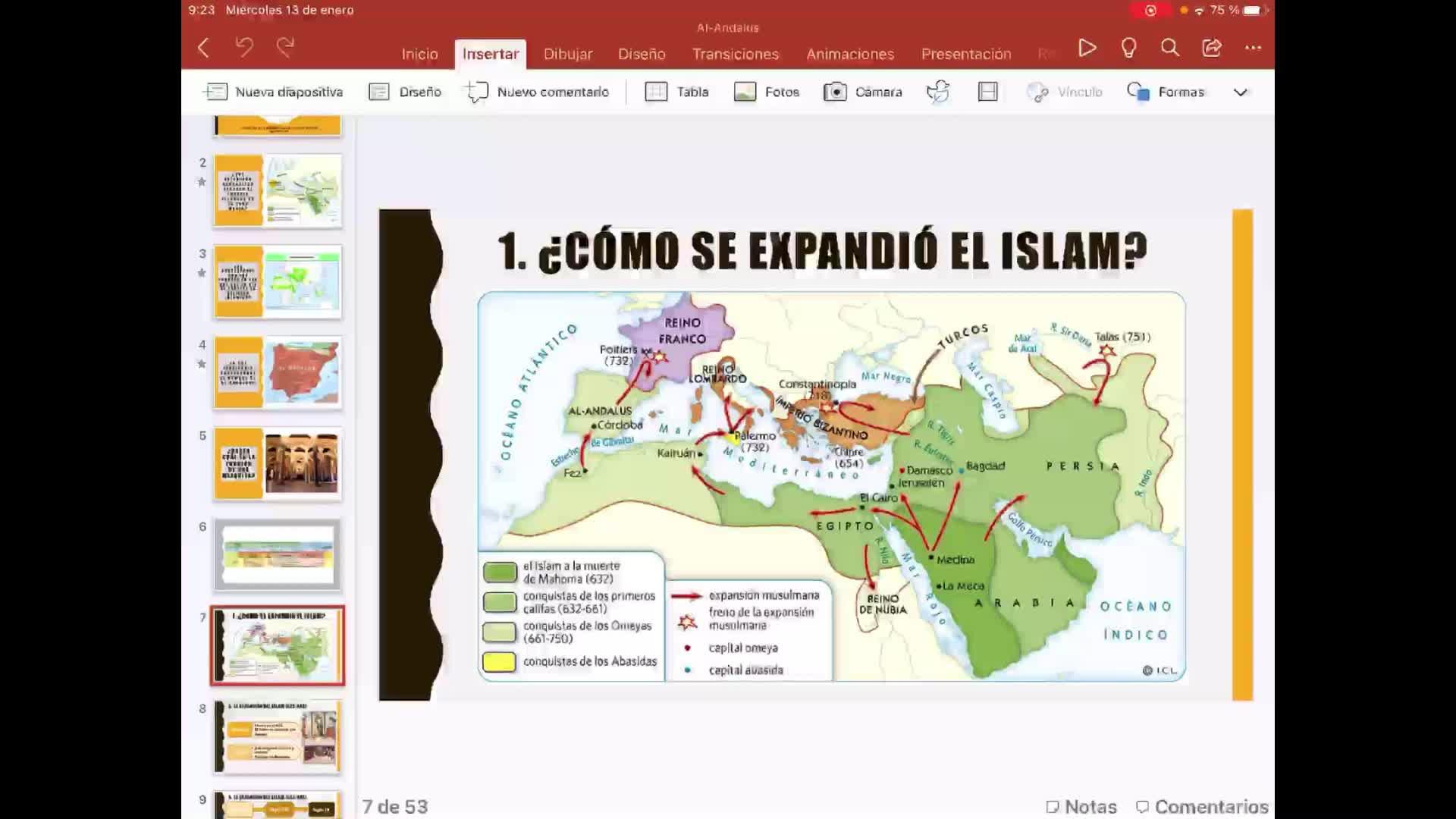 Mapa Do Imperio Islamico Mapa Expansión Del Islam | PDF